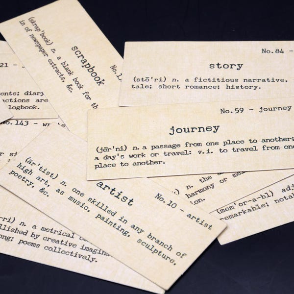 Dictionary Theme - Etsy