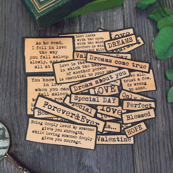 Small Word Stickers Kraft Stickers White Matte Word - Etsy