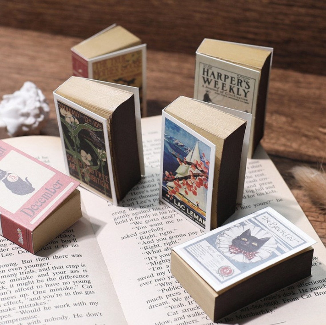 Mini Kraft Paper Book Yellow Pocket Ephemera Vintage Thin - Etsy