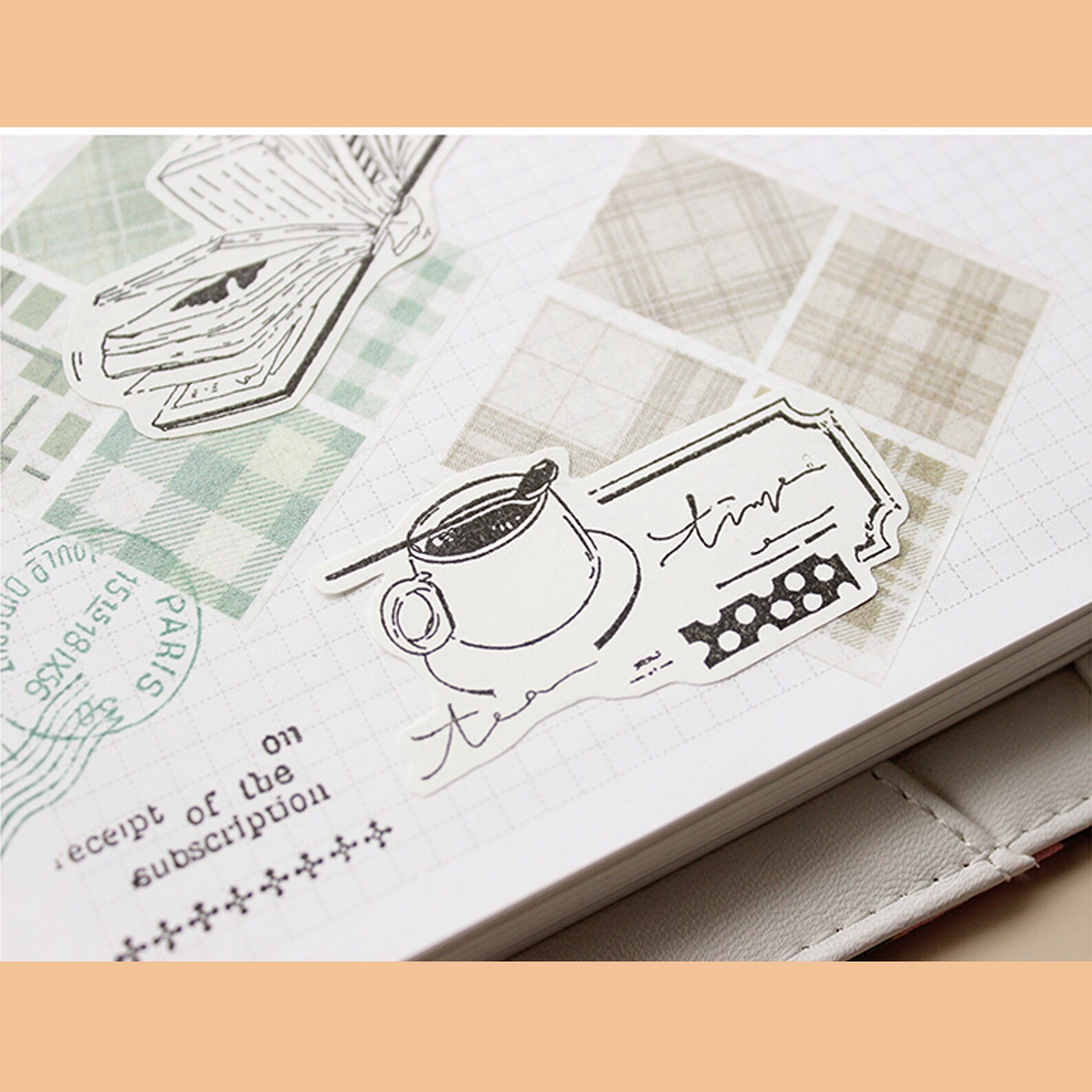 Clear Stamp Set /clear Stamps / Reading Time Flower Relax Time ...