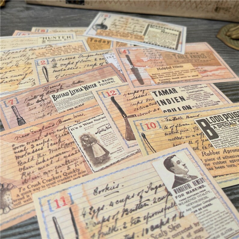 Vintage Collage Stickers Poster Die Cut Stickers Words Snail - Etsy