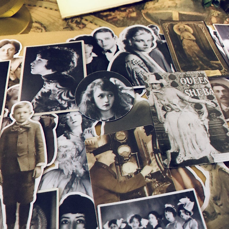 Classic Vintage People Vellum Sticker Vintage Golden Age - Etsy