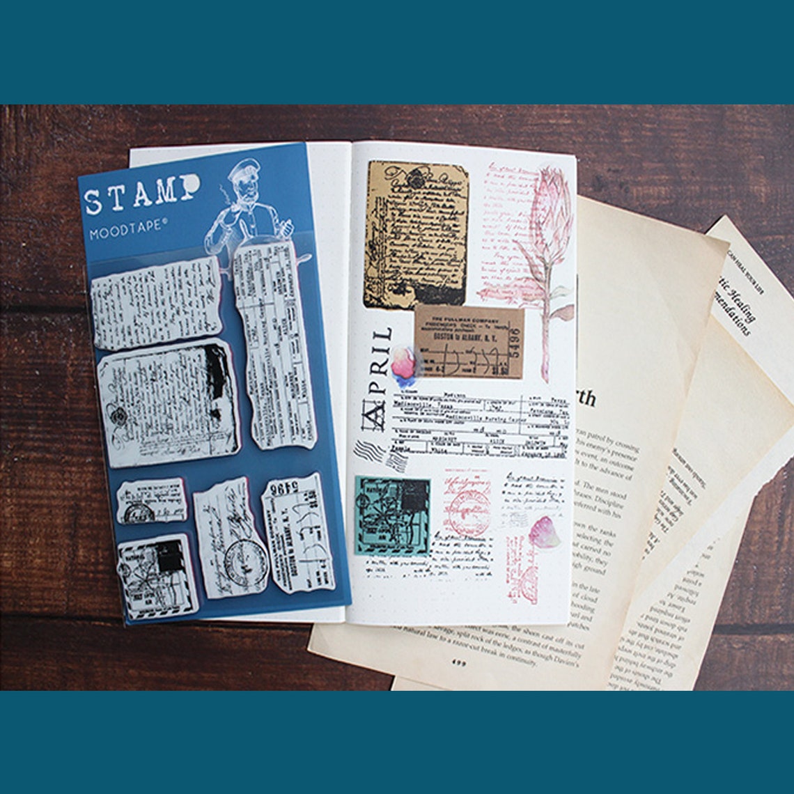 Cling Rubber Stamp Set / Rubber Stamps / Vintage Letter | Etsy