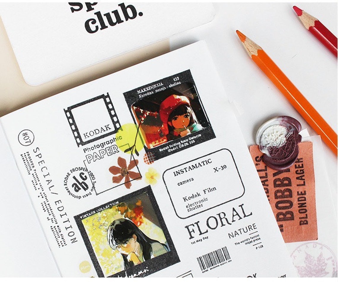 Clear Stamp Set /clear Stamps / Film Frame Kodak Vintage Filmstrip Lens ...