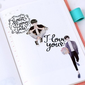 Fashion Street Boy Sticker, Comic Boy Stickers Packdie-cut Sticker Junk ...