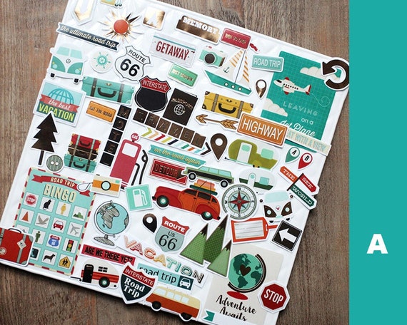 65pcs/pack Travel Trip Themed Stickers Pack Bojo Sticker - Etsy