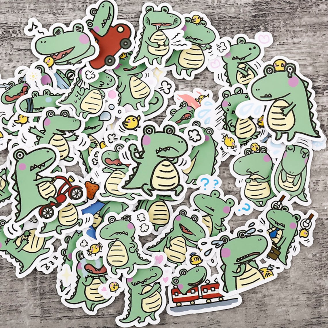 Cute Baby Crocodile Sticker Themed Animal Stickers, Alligators Notebook ...