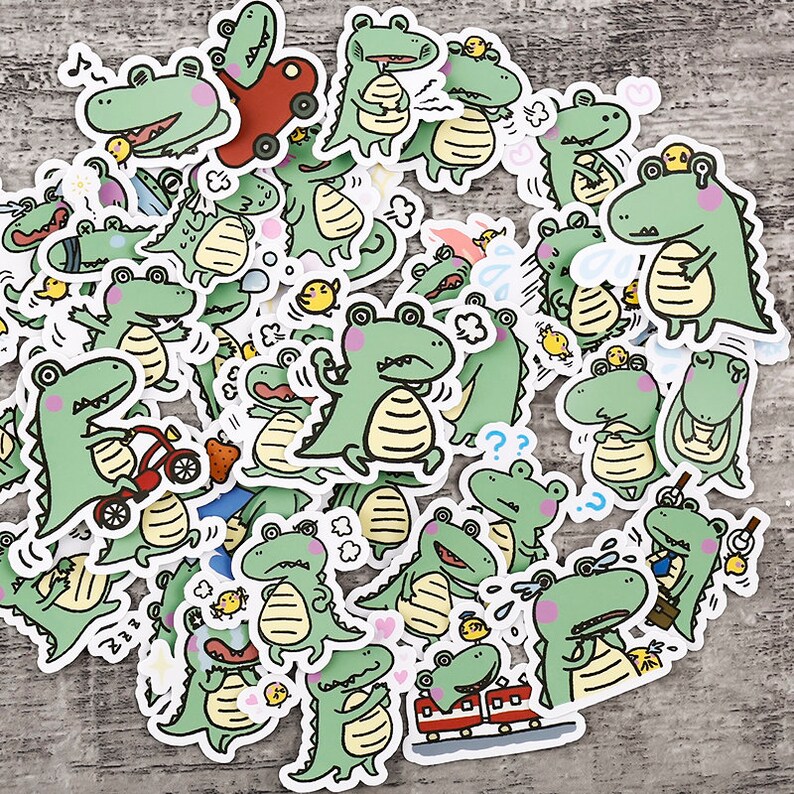 Cute Baby Crocodile Sticker Themed Animal Stickers Alligators | Etsy