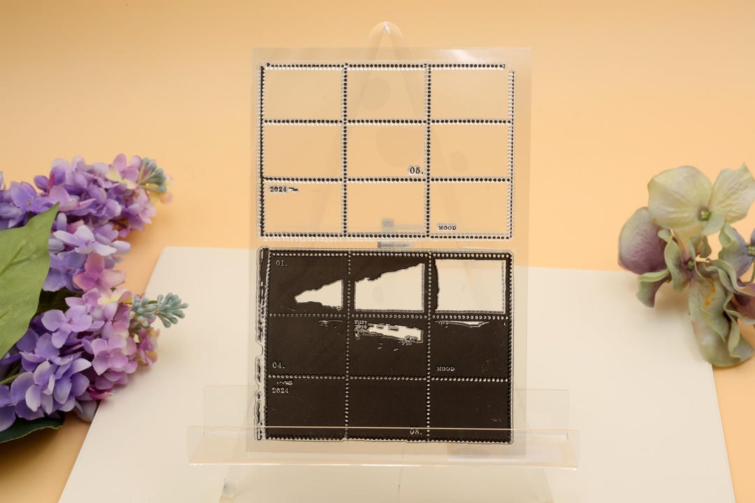 Clear Stamp Set / Clear Stamps / Frame Dot Designs Themed Transparent ...