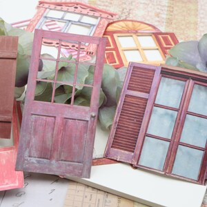 Various Window Paper Cuts | 10pcs/pack Window Card Junk Journal Kit ...