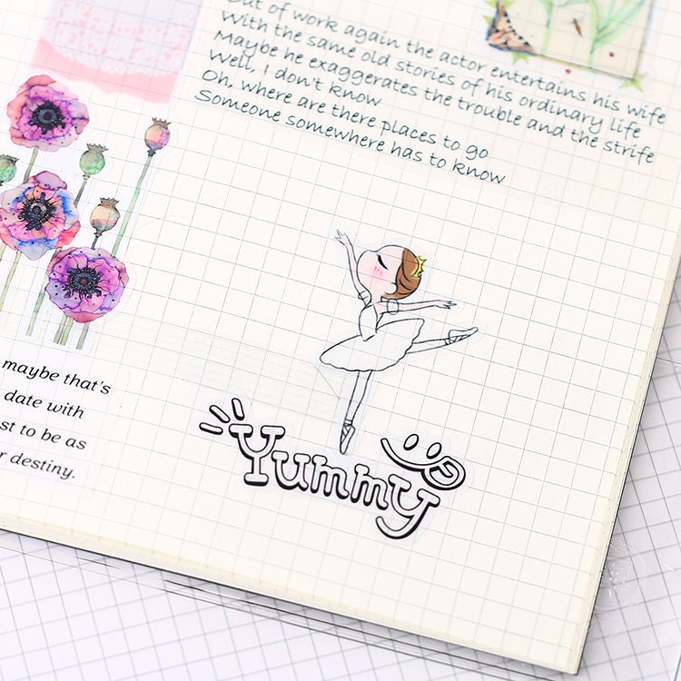 Cute Dancing Ballet Girl Stickers Small Ballet Girls | Etsy
