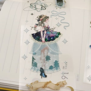 Cute Magic Girl PET Tape Washi Tape｜magic Girl Cool Dress Tape M04 Wt-4 ...