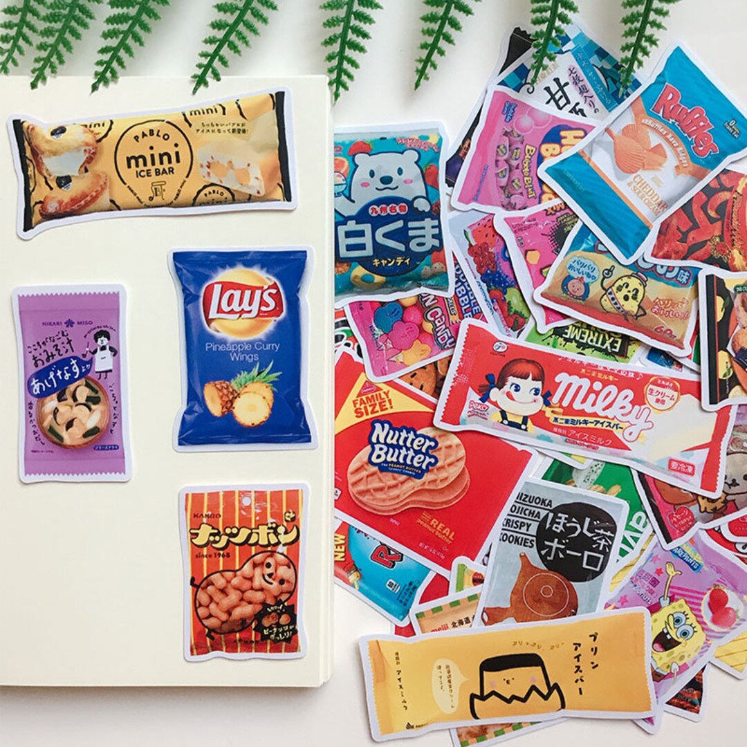 Snack Themed Food Chocolate Potato Chips Decorative Stickers, Die Cut ...