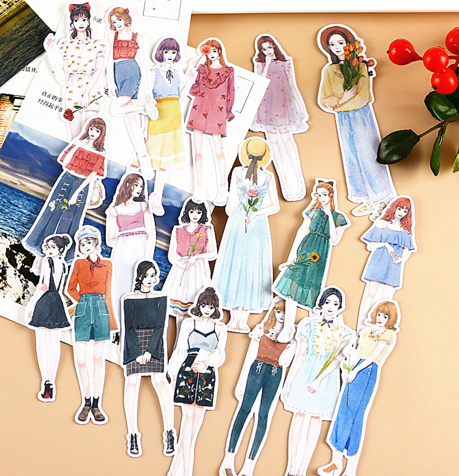 Fashion Girl Stickers | Modern Girls Street Style Dress Street Style ...