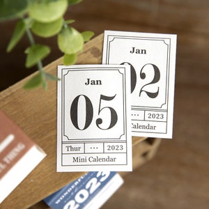 2023 Calendar Mini Calendar Small Calendar Pocket Calendar, Card, Junk ...