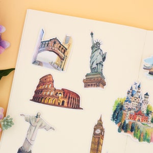 Travel Sticker | Tourist Attractions, Scenic Spots, Architecture City ...