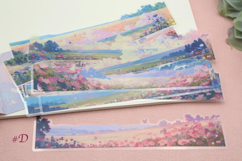 Nature Scene PET Strips Stickers | 20pcs/sheets Breathtaking Nature ...