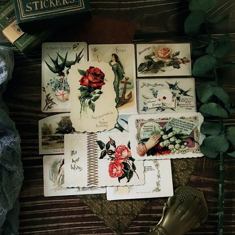Vintage Garden Flower Ephemera Pack Forest Lady Vintage Junk - Etsy