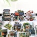 18 Pcs Shop Vender Sticker | Small Shop Vendor Tree Street Vendor ...