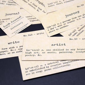 Word Dictionary Explanation Vintage Card Themed , Junk Journal, Collage ...