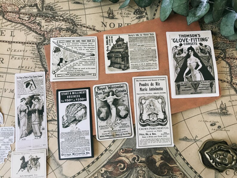 14pcs/pack Vintage Ads Stickers Old Magazine Journal, Embellishments ...