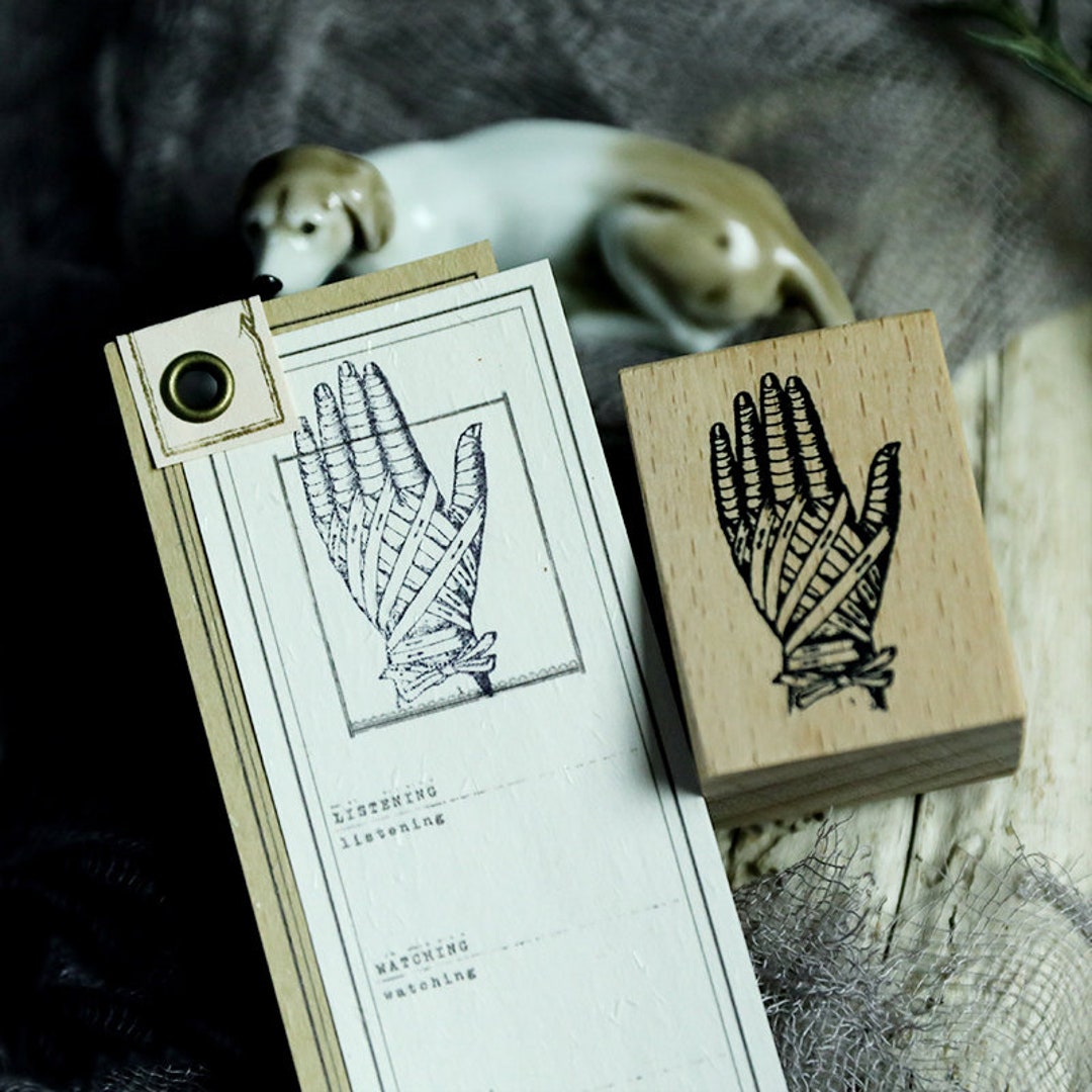 Hand Vintage Hand Wooden Stamps Stamp for Junk Journaling Sale09 ...