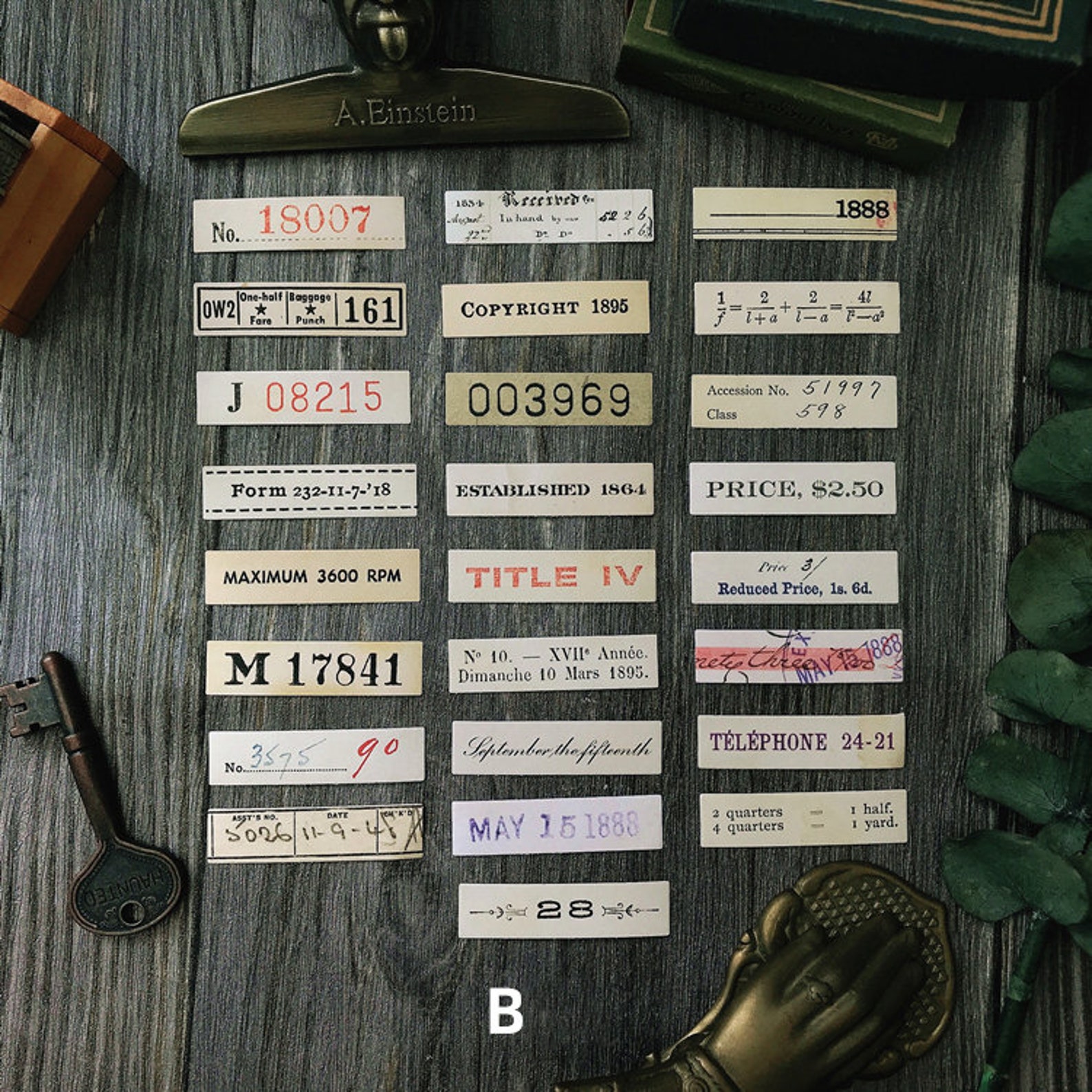 Vintage Postmark Receipt Stickers Vintage Postmark Ticket - Etsy