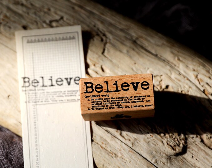 Believe Word Explanation Stamps Wooden Stamps Stamp for Junk Journaling ...