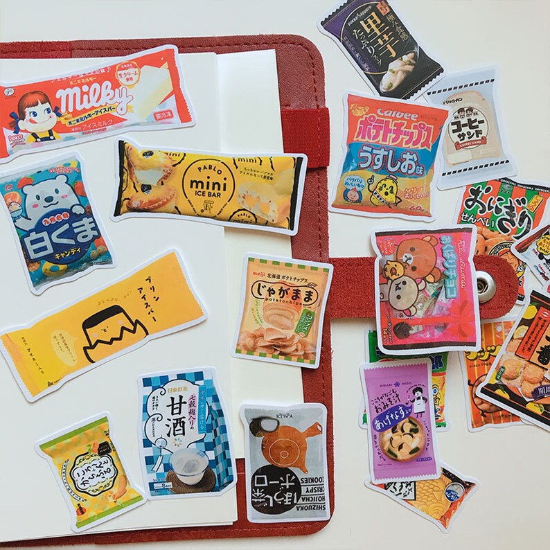 Snack Themed Food Chocolate Potato Chips Decorative Stickers | Etsy