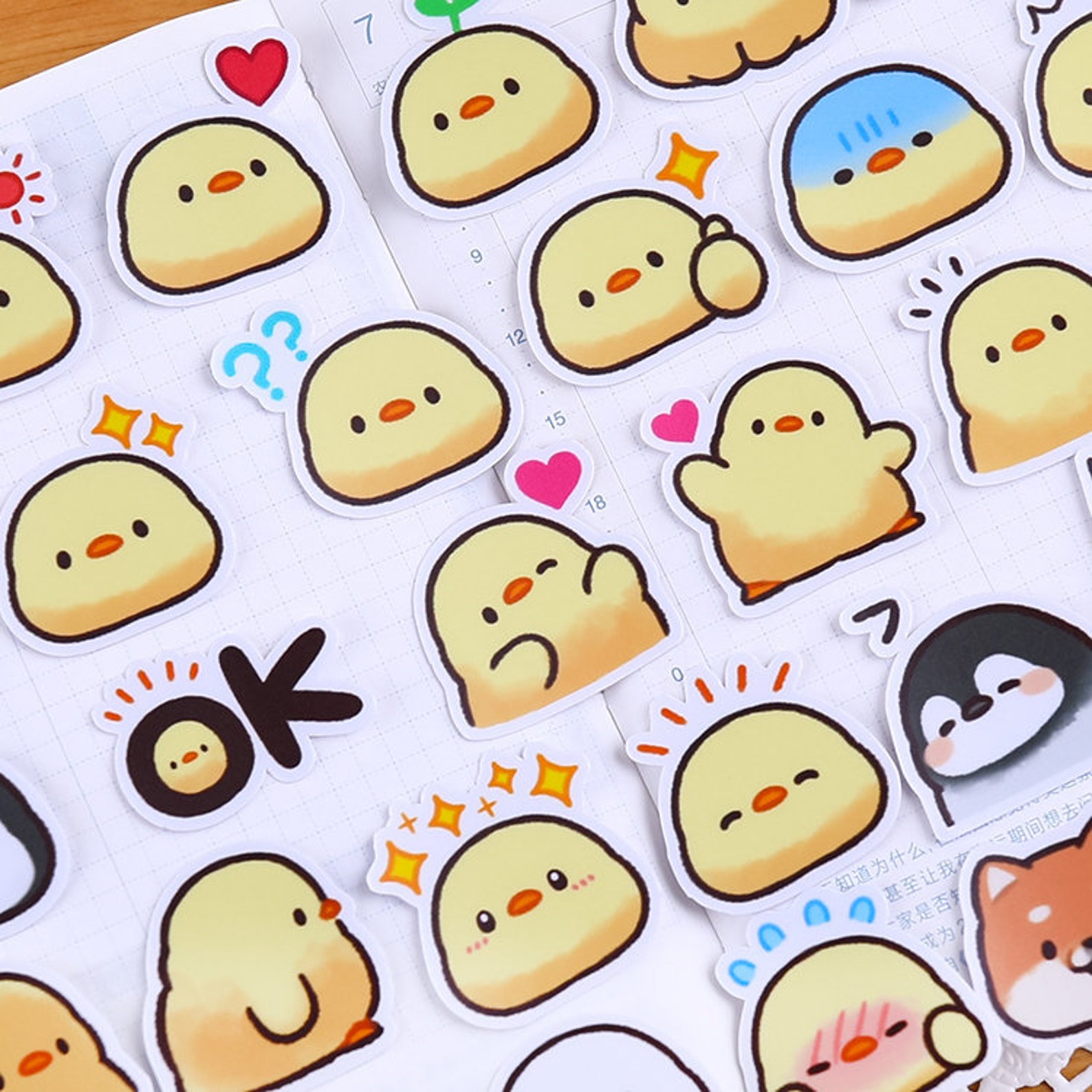 Happy Chick Aufkleber Baby Huhn niedlich glückliches Leben - Etsy.de