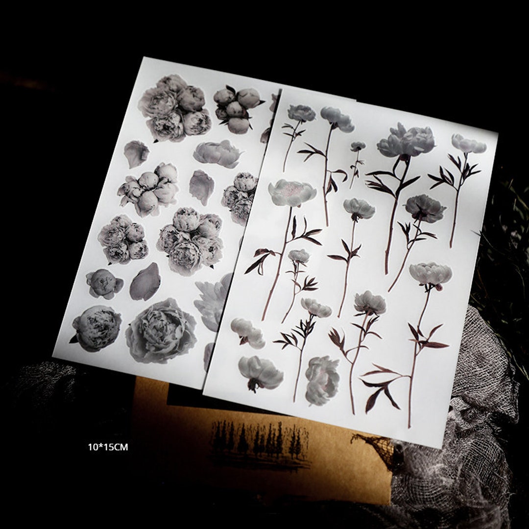 Rub-on Stickers | 2 Sheets Rub on Transfer Stickers, Watercolor ...