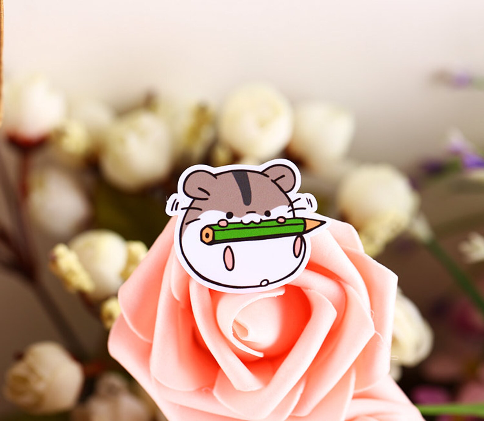 Happy Hamster Stickers| S2 Cute Hamster Happy Life, Funny Themed Mixed ...