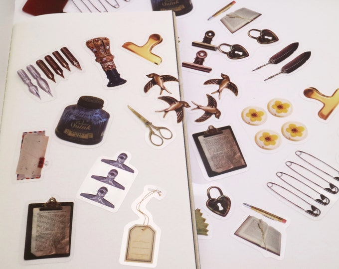 Museum Sticker Art Gallery 60pcs/pack Vellum Paper Texture | Etsy