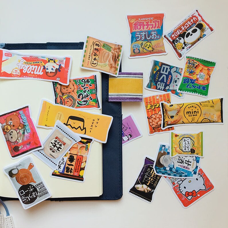 Snack Themed Food Chocolate Potato Chips Decorative Stickers, Die Cut ...