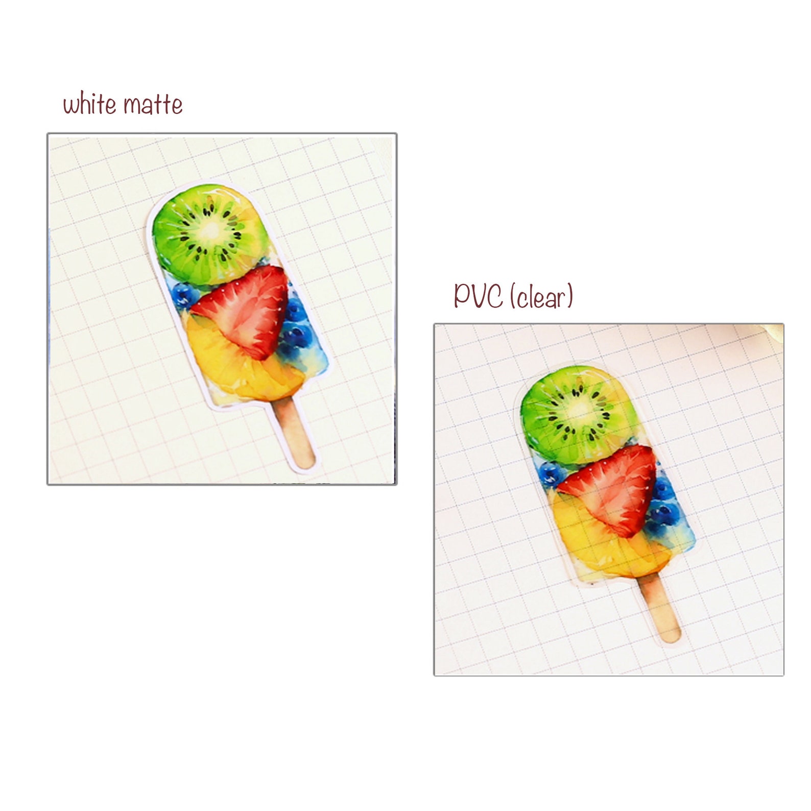 Ice Pop Stickers | Ice Pop Ice Cream Fruit Strawberry Popslice Pops ...