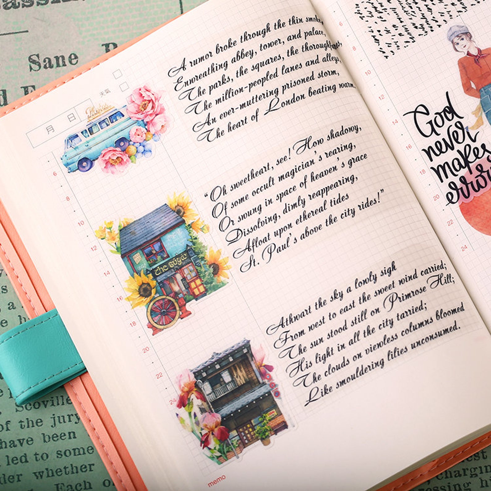 Floral Street Vender Sticker | Street Shop,peddler, Seller, Merchant ...