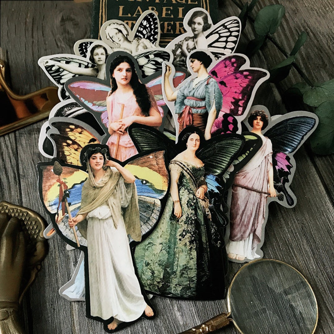 Vintage Lady Fairy Ephemera | Women Themed Collage Ephemera Junk ...