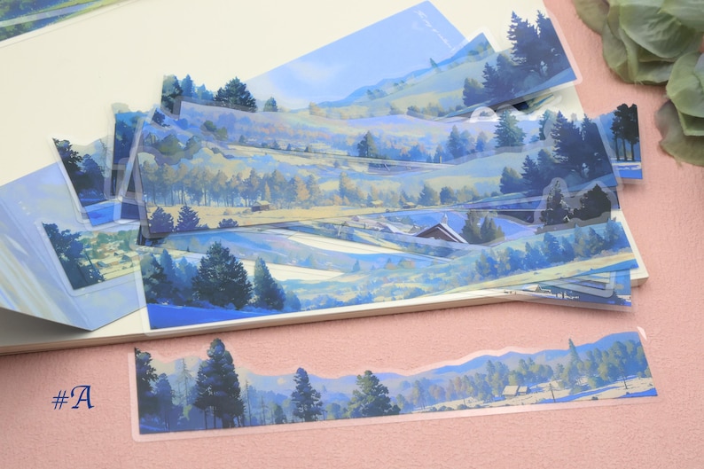 Nature Scene PET Strips Stickers | 20pcs/sheets Breathtaking Nature ...