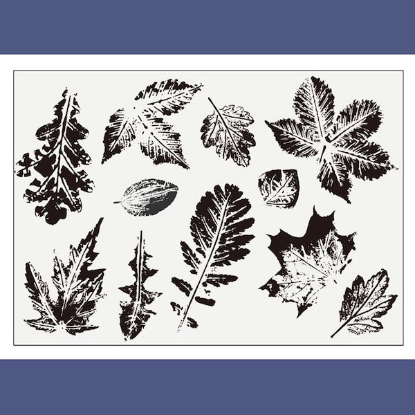 Leaf Rubber Stamp - Etsy