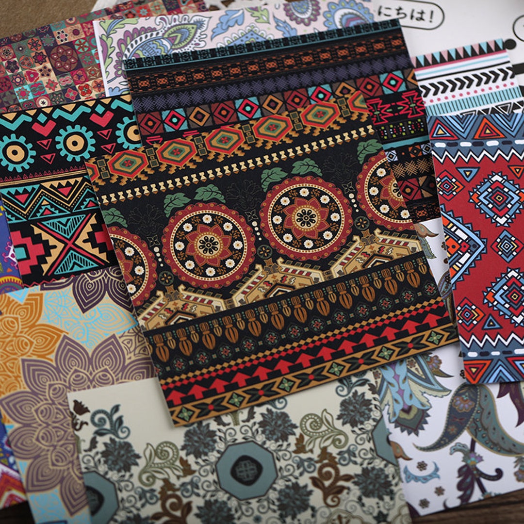 Bohemia Pattern Stickers | Vintage Bohemia Style Pattern Vintage ...