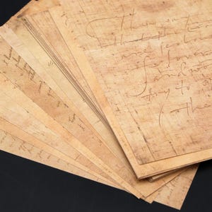 Retro Handwriting Junk Journal Printed Paper | Vintage Style Paper Set ...