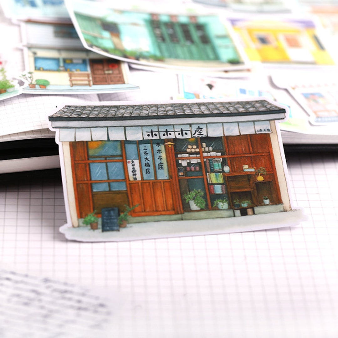 Shop Vender Sticker | Small Shop Asia Vendor Street Vendor Themed Die ...