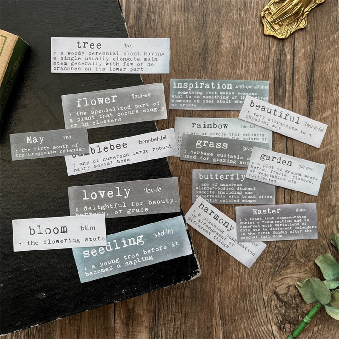 Small Word Stickers | Kraft Stickers White Matte Word Stickers, Phrases ...