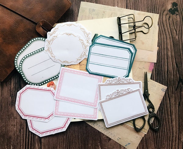 Vintage label sticker junk journal kit pack vintage ephemera | Etsy