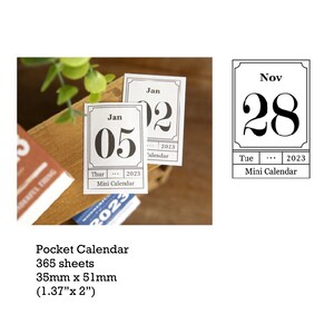 2023 Calendar Mini Calendar Small Calendar Pocket Calendar, Card, Junk ...