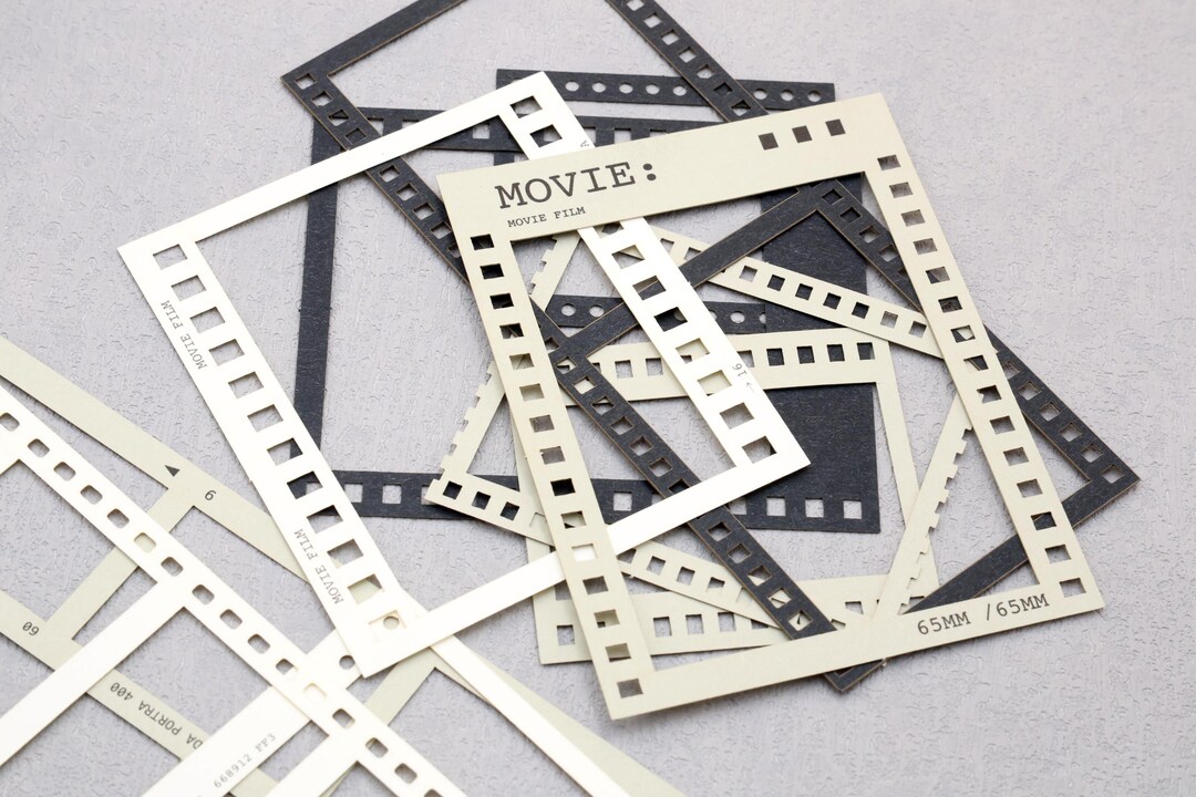 10pcs Various Film Strips Die-cuts | Film Art Scrapbook Die-cuts, Tags ...