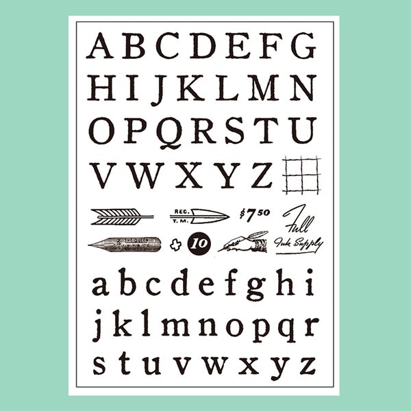 Clear Alphabet Stamps - Etsy