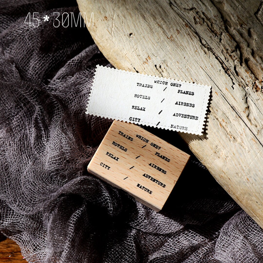 Vintage Receipt Stamps Wooden Options Stamps Vintage Receipt Stamp for ...