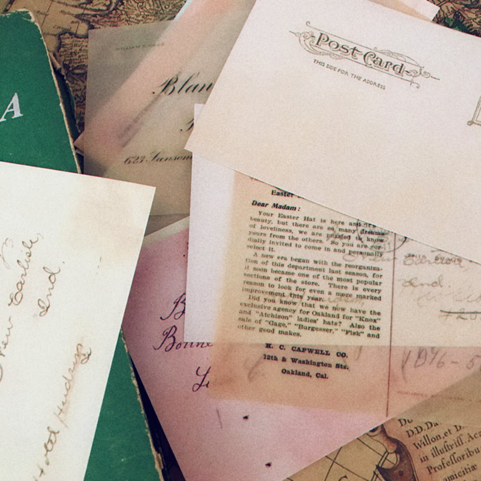 Ephemera Set 16 Sheets Vintage Letter Postcard Themed Paper - Etsy