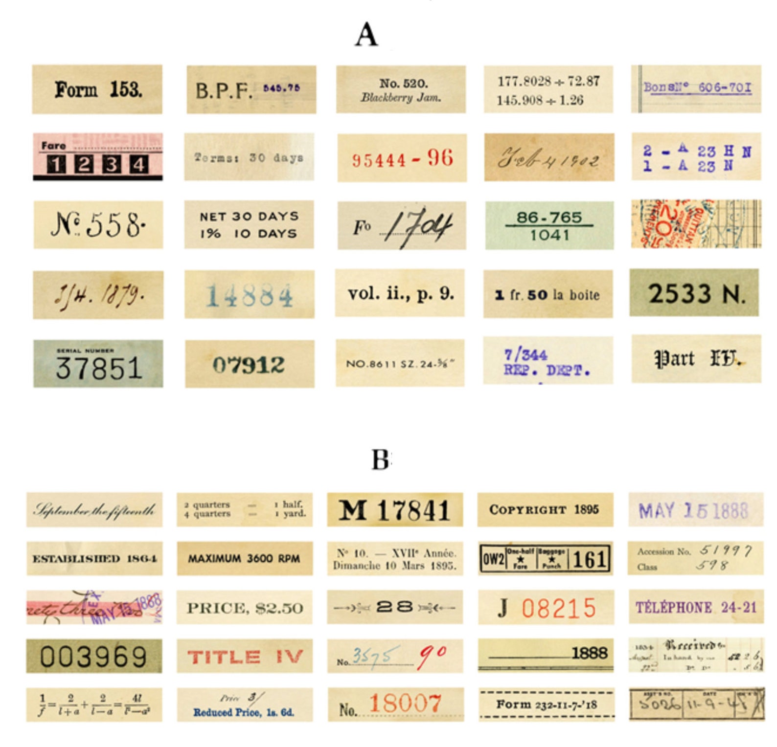 Vintage Postmark Receipt Stickers Vintage Postmark Ticket - Etsy